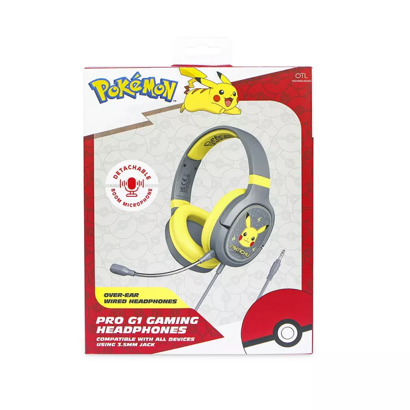 INF Pikachu-Gaming-Headset, Over-Ear, Boom-Mikrofon