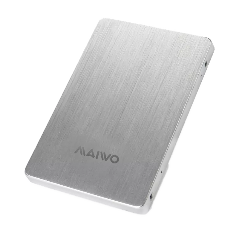 M.2 SSD zu SATA Adapter, SATA 6 Gbps, Aluminium, Silber