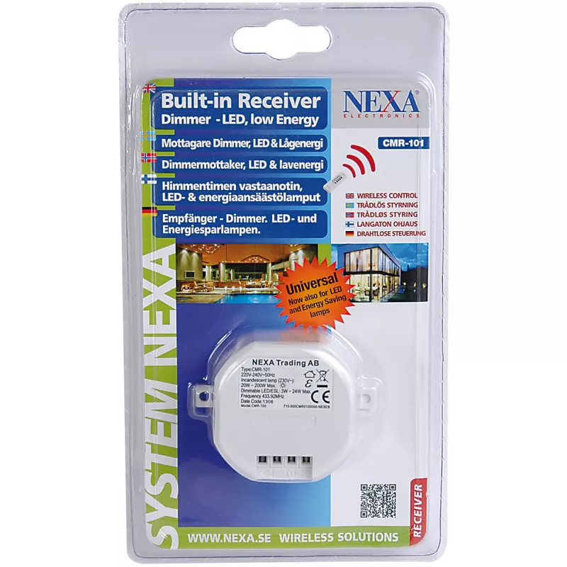 INF CMR-101, drahtloser Empfängerdimmer mit Selbstlernfunktion von Sys