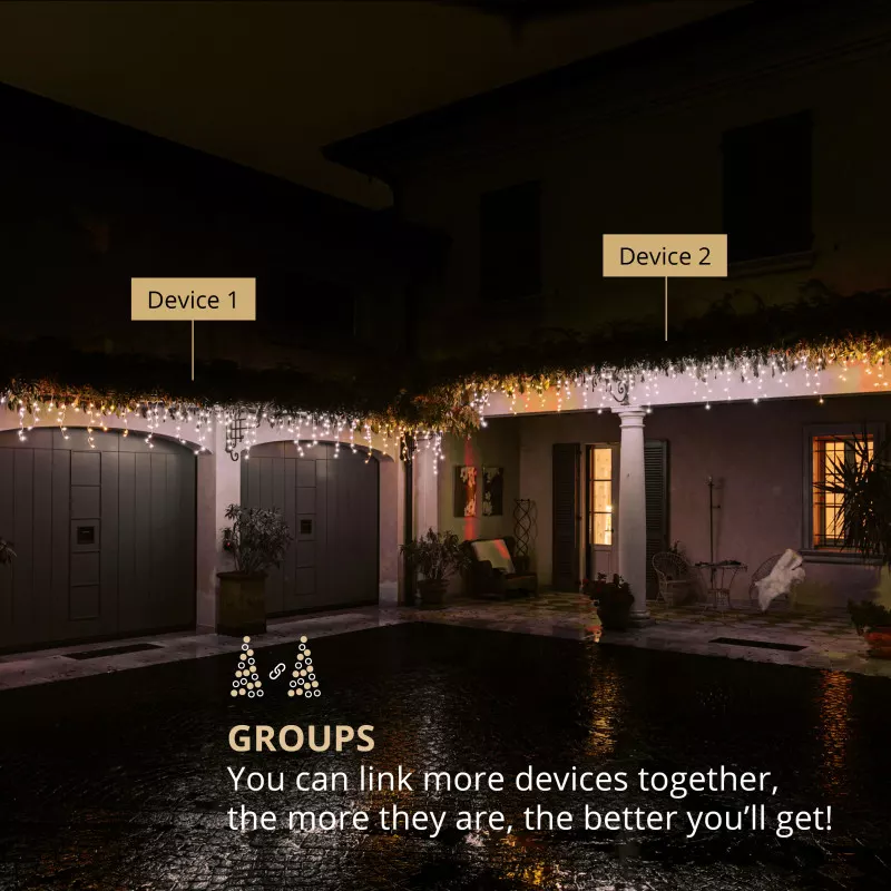 Eiszapfen 190 AWW LEDs Gen.II IP44 Gold Edition