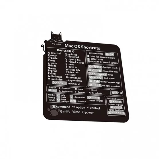 INF Mac Shortcut Tastaturaufkleber