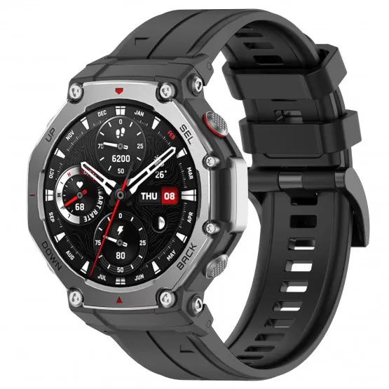 INF Verdicktes Silikon-Uhrenarmband mit Schnalle für Amazfit T-Rex 2/3