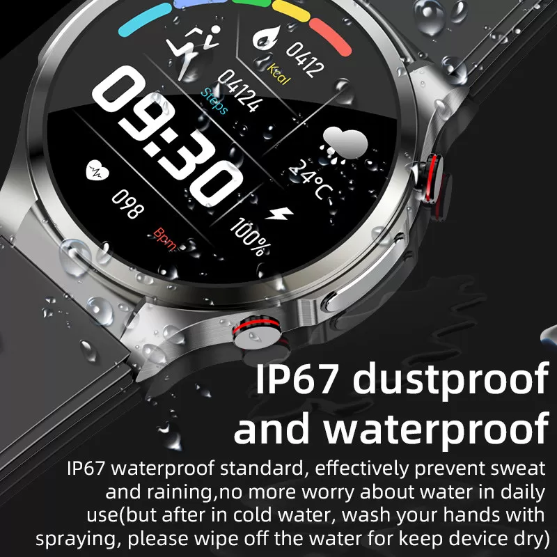 INF Smartwatch mit EKG, Puls, Blutsauerstoff, Schlafmonitor