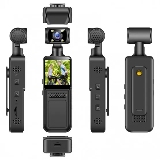 INF High-Definition Clip-On Körperkamera M12 Direkte Aufnahme