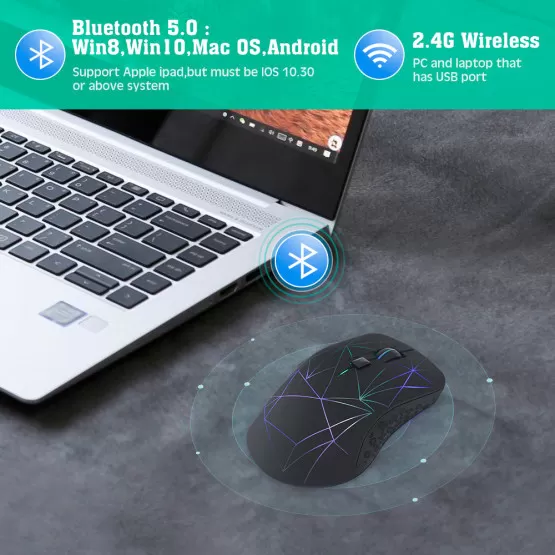 INF Dual-Mode Bluetooth-Funkmaus - Ergonomisches Design