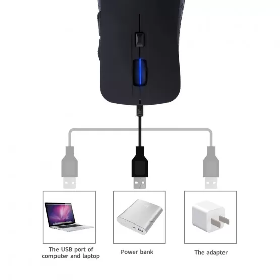 INF Dual-Mode Bluetooth-Funkmaus - Ergonomisches Design