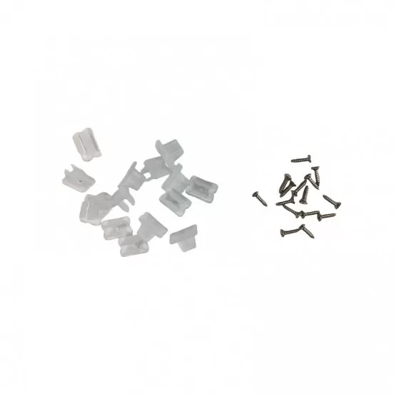 INF LED-Streifen Licht Montageclips - 20er Pack mit Schrauben - Silikon