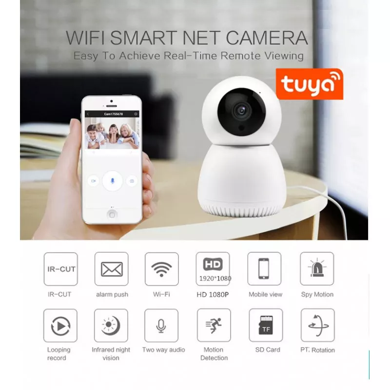 INF WI-FI IP-Kamera 2 MP CMOS-Sensor Tuya-kompatibel