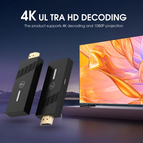 INF 5G Wireless HDMI Screen Mirroring Kit – Punkt-zu-Punkt Wireless HDMI