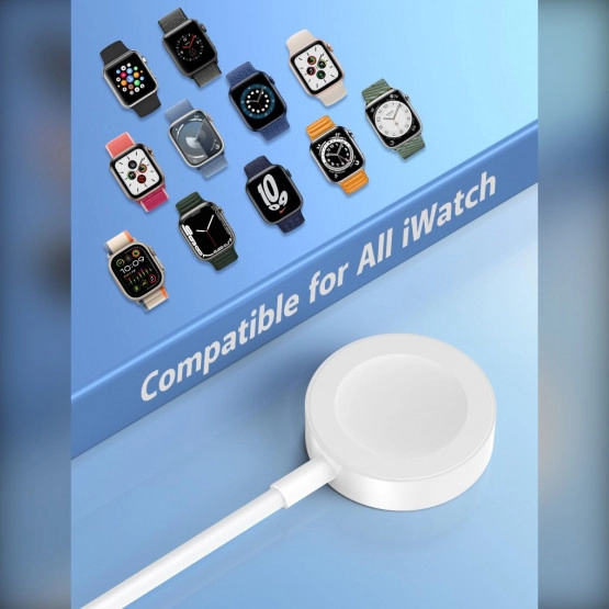 INF USB-A rundes magnetisches Ladekabel für Apple Watch, Aluminium+TPE,