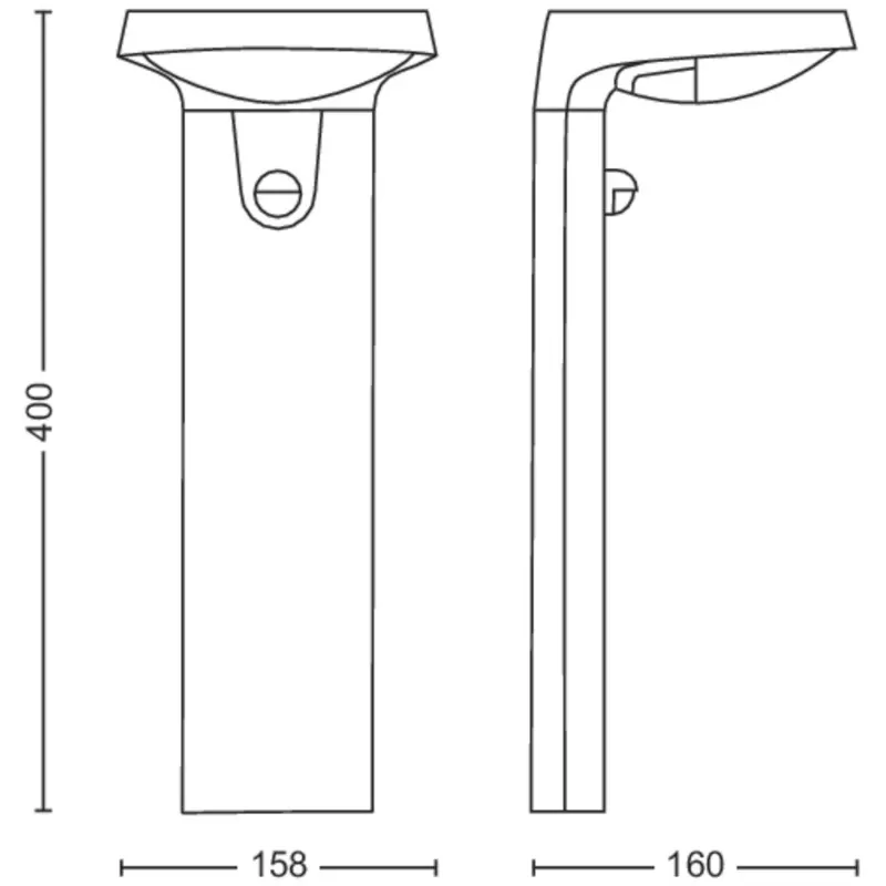 INF Tyla Pedestal Solar IR-Sensor