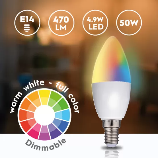 INF WiFi Smart E14 LED RGBW 4,9W